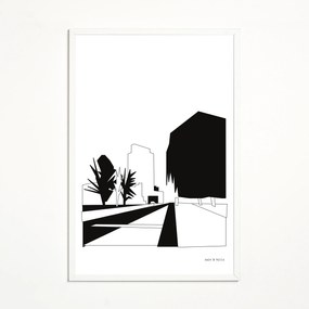 Ondřej Tejkl | River Edge Rám: Bílý, Velikost: 40 x 30 cm