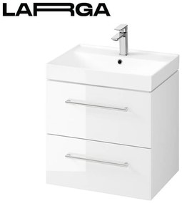 Koupelnová skříňka pod umyvadlo Cersanit LARGA 59,4x57,2x44,4 cm bílá lesk S932-070