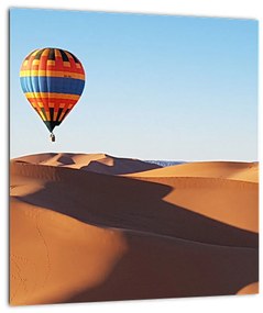 Obraz - létající balóny v poušti (30x30 cm)