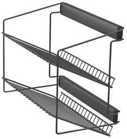 In-Design Úložný dvoupatrový koš Barva koše: antracitová
