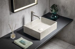 Sapho Sapho, FORMIGO betonové umyvadlo na desku, průměr 39cm, antracit, FG316