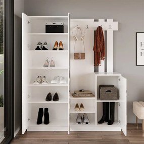 Předsíňová stěna Houseland Visor bílá