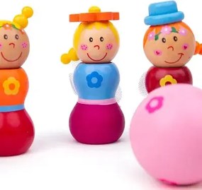Bigjigs Toys Dřevěné kuželky Víly / od 3 let