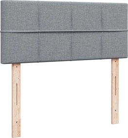 Box spring postel s matrací světle šedá 120x190 cm textil 3288127