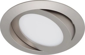 Briloner Vestavné LED svítidlo matný nikl otočné V: 3,4 cm průměr: 14 cm, energe