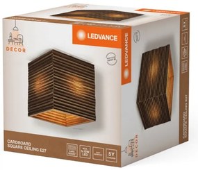 Ledvance - Stropní svítidlo DECOR CARDBOARD 1xE27/15W/230V 25x25 cm