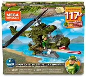 Mega bloks mega construx vojenská helikoptéra, mattel gny51