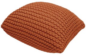Cihlově červený polštářový puf Bonami Essentials Knit