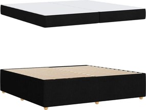 Rám postele Černá 200 x 200 cm textil 3398433