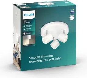 Philips Star 3x4,5W bílá / LED bodové svítidlo / 1500lm / 2700K / IP20