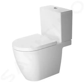 DURAVIT - ME by Starck WC kombi mísa, zadní odpad, s WonderGliss, alpská bílá (21720900001)