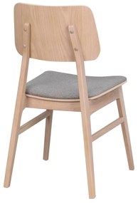 Bělená dubová jídelní židle Rowico Boder