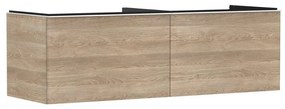 Hansgrohe Xelu Q - Umyvadlová skříňka, 50x156x55 cm, 2 zásuvky, přírodní dub/matná bílá 54072700