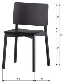 Jídelní židle klera černá MUZZA