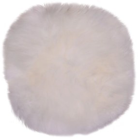 Bílá ovčí kožešina House Nordic Circle, ⌀ 35 cm