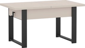 Rozkládací polohovací konferenční stolek HOGO 3v1 | 120-157x62,5-74,5x67 cm | síla horní desky 32 mm | kašmír/černé nohy