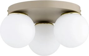 BRILAGI - Stropní svítidlo MILO ECRU 3xE27/60W/230V pr. 35 cm béžová/zlatá