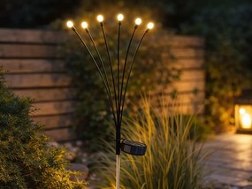 Verk Group SOLÁRNÍ ZAHRADNÍ SVÍTIDLA KULIČKY 2 KUSY PO 6 LED SVÍTIDLECH DÉLKA 70 CM