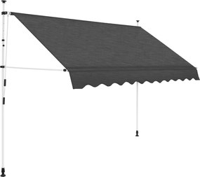 Ručně zatahovací markýza 300 cm antracitová