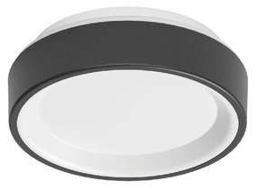 Linea Light Iside, černé stropní/nástěnné svítidlo, 10W LED 3000K, prům. 23,1cm