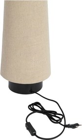 Béžová kovová stolní lampa s textilním stínidlem (výška 42 cm) Howie – Light &amp; Living