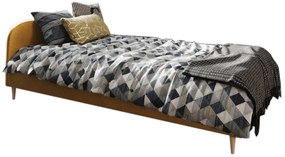 Čalouněná postel LOFT, 80x200, itaka 33 + rošt + pěnová matrace DE LUX