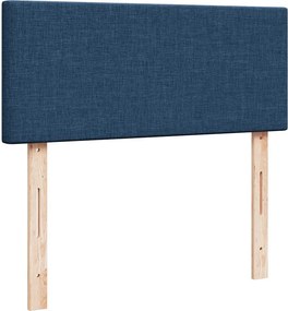 Box spring postel s matrací modrá 120x200 cm textil 3287422