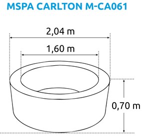 Nafukovací vířivka Marimex MSPA Carlton M-CA061