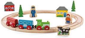 Bigjigs Rail Moje první vláčkodráha 19 dílů