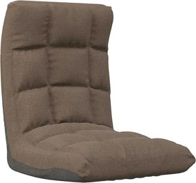 Skládací lenoška na podlahu taupe textil 336593