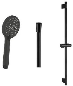 Jika Mio Style - Set sprchové hlavice, tyče a držáku, matná černá H3652F07163731
