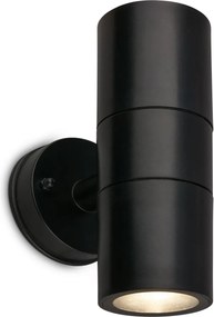 BRILO 3792025 Venkovní nástěnné svítidlo, IP54 voděodolné a prachotěsné, Up/Down, 16cm výška, černá - BRILO