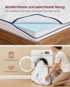 Matrace s gelovou paměťovou pěnou RMZ102W101 výška 12 cm