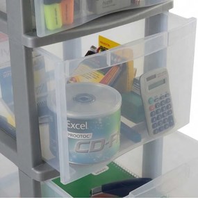 SUNDIS Úložný box se 3 zásuvkami, antracit, OFFICEMIX - MAXI