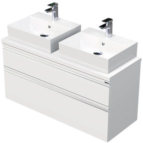 Intedoor Brave Desk skříňka s umyvadlem na desku BR DESK 120 2Z Barva: A0016 Bílá Lesk