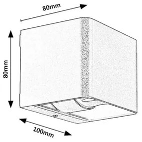 Rabalux 77169 - LED Venkovní nástěnné svítidlo HALLSTATT LED/10W/230V IP54 hnědá