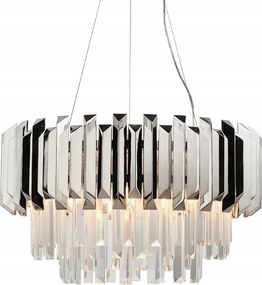 Závěsná lampa s krystaly Valetta 76430 glamour chrom
