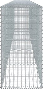 Gabionový koš s víkem 500 x 50 x 100 cm pozinkované železo 3295146
