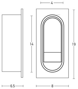 Zambelis H44 nástěnné LED svítidlo kartáčovaná měď, 3W, 3000K, 19cm