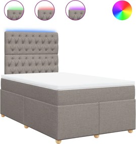 Box spring postel s matrací taupe 120x190 cm textil 3293530