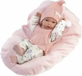 Llorens 63504 NEW BORN HOLČIČKA - realistická panenka miminko s celovi