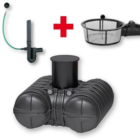 Retenční nádrž Roth s filtrem, 100 % retence O 3 500 l 1135007975