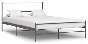 Rám postele šedý kov 120 x 200 cm - Default Title