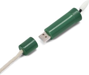 Tchibo - LED svítidlo na láhve »Candle« - barva: zelená