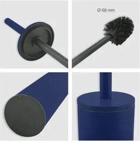 Spirella AKIRA WC štětka matná tmavě modrá / ocel