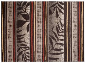 Kusový koberec SUMATRA H093D Listí tmavě hnědý Rozměr: 120x170 cm