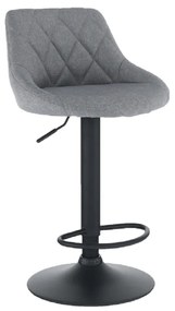 Kondela Barová židle, šedá/černá, TERKAN