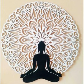 Sentop - Mandala 3D obraz na stěnu Buddha mandala barevné provedení  l SENTOP PR0362 3D Paywood