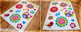 Tutumi Koberec LOVELY-KIDS 140 x 200 cm - OWL WHITE