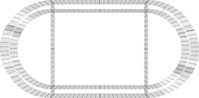 Gabionový vyvýšený záhon pozinkované železo 200 x 100 x 50 cm 152040